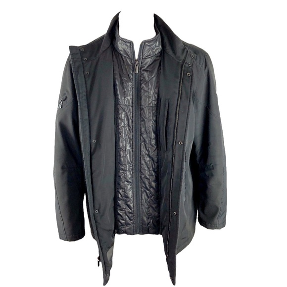 Tumi | Jackets & Coats | Tumi Tech Black All Weather Jacket Water ...